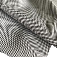 China Checks Fabric Yarn Dyed Black and White Paisley Suit Polyester Woolen Blazer Fabric for sale
