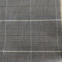 China Checks Fabric Yarn Dyed Black and White Paisley Suit Polyester Woolen Blazer Fabric for sale
