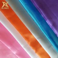 China Smooth Hand Feeling Satin Fabric for Curtain Garment Lining and Home Textile for sale