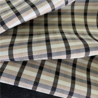 China Style TWILL 190gsm Polyester Cation Check Woolen Like Tweed Fabric for Suits Jacket Outfit for sale