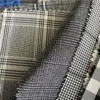 China Polyester Fiber Woven Yarn Dyed Checks Fabric For Dresses Suits Pants Jackets for sale