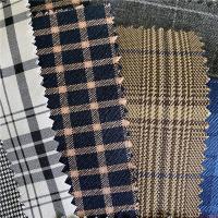 China Polyester Fiber Woven Yarn Dyed Checks Fabric For Dresses Suits Pants Jackets for sale