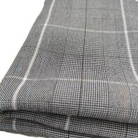 China 90% Polyester 10% Spandex Medium Weight Check Yarn Dyed Suit Fabric for sale