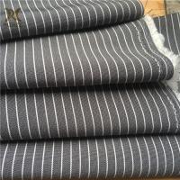 China 300D*300D Cation Polyester Woven Plain 7MM Stripe Suiting Fabric Linen Fabric for Fashion for sale