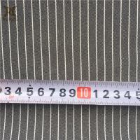 China 300D*300D Cation Polyester Woven Plain 7MM Stripe Suiting Fabric Linen Fabric for Fashion for sale