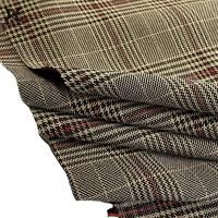 China Medium Weight Recycled Polyester Woven RPET Yarn Dyed Check Fabric for Blazers and Formal Suits for sale