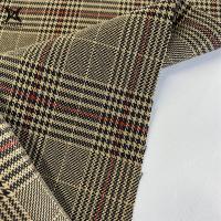 China Medium Weight Recycled Polyester Woven RPET Yarn Dyed Check Fabric for Blazers and Formal Suits for sale