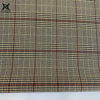 China Medium Weight Recycled Polyester Woven RPET Yarn Dyed Check Fabric for Blazers and Formal Suits for sale