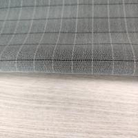 China Fashion design 100% polyester fabric check Cationic plain fabric for sale