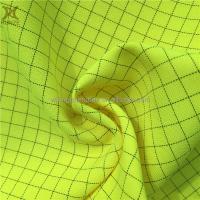 China Cleanroom Clothing Fluorescent Fabric For Multifunctional ESD Lad Coat Cloth Polyester for sale