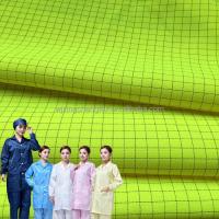 China Cleanroom Clothing Fluorescent Fabric For Multifunctional ESD Lad Coat Cloth Polyester for sale