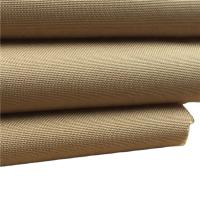 China Moisture Absorbent Khaki 300D Twill Fabric High Filament Soft Polyester Mini Matt for sale
