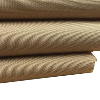 China Moisture Absorbent Khaki 300D Twill Fabric High Filament Soft Polyester Mini Matt for sale