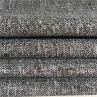 China 600D Melange Black White Yarn Woven Cationic Oxford Fabric Polyester Imitation Linen Fabric for sale