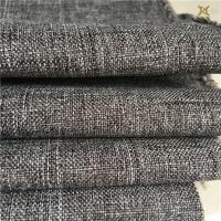 China 600D Melange Black White Yarn Woven Cationic Oxford Fabric Polyester Imitation Linen Fabric for sale