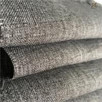 China 600D Melange Black White Yarn Woven Cationic Oxford Fabric Polyester Imitation Linen Fabric for sale