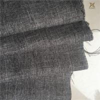 China 600D Melange Black White Yarn Woven Cationic Oxford Fabric Polyester Imitation Linen Fabric for sale