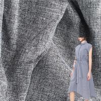 China Woven Plain Two-Tone Polyester Cotton Imitation Linen Shirting Fabric for sale