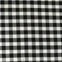 China 200gsm Density Customizable Black And White Plaid Fabric Twill Cloth For Lady Dress RZ18042 for sale