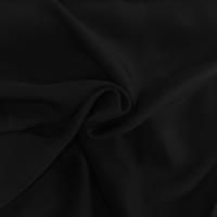 China TWILL Style 68 Inches Jet Black Good Color Fastness Polyester Fabric For Dubai Abaya for sale