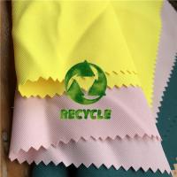 China Plain Style 100% Recycled Polyester Fabric GRS Certificated RPET Fabric For Outfits for sale