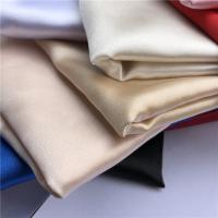 China 100% Polyester Sateen Cloth Side To Side Stretch and Shiny Satin Fabric for Lady Dress for sale