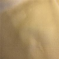China Soft Peached Khaki 150GSM Polyester Spun Yarn Fabric For Women's Blouses and Uniforms for sale