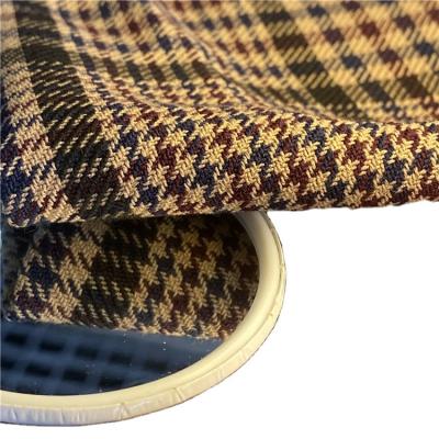 China Colorful Heavyweight Twill Woven Poly / Rayon 65/35 Yarn Dyed TR Checks Fabric for sale