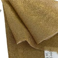 China Breathable 120GSM Gold PET Thread Yarn For Stage Costumes Clothing Fabric for sale