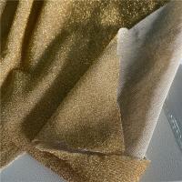 China Breathable 120GSM Gold PET Thread Yarn For Stage Costumes Clothing Fabric for sale