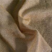 China Breathable 120GSM Gold PET Thread Yarn For Stage Costumes Clothing Fabric for sale