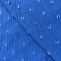 China Anti Static CEY 100% Polyester Dobby Chiffon Fabric For Abaya Plain Style 4 Way Stretch for sale