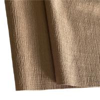 China 170D Poly Women's Dress Cloth Mechanical Stretch Jacquard Slub Imitated Linen Texture for sale