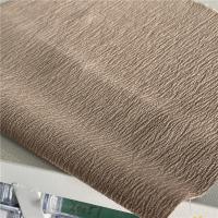 China 170D Poly Women's Dress Cloth Mechanical Stretch Jacquard Slub Imitated Linen Texture for sale