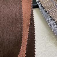 China 190gsm GRS Certificated Recycled Polyester Soft Comfortable Stretchy Poly Woolen Blazer Fabric For Suits for sale