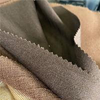 China 190gsm GRS Certificated Recycled Polyester Soft Comfortable Stretchy Poly Woolen Blazer Fabric For Suits for sale