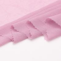 China 145cm Width Pure Black Plain Chiffon Fabric Soft Drooping Suitable for Lady Clothes for sale
