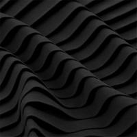 China Woven Soft Drooping Polyester Pure Black Plain Pleated Chiffon Crepe Fabric For Lady Clothes Dress Pants for sale