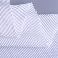 China Woven Soft Drooping Polyester Pure Black Plain Pleated Chiffon Crepe Fabric For Lady Clothes Dress Pants for sale