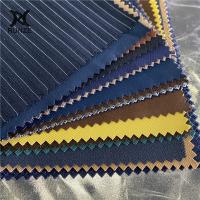 China Good Textured 150D Recycled Polyester RPET Herringbone Stripes Woolen Fabric for Hats for sale