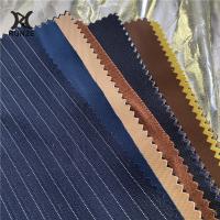 China Good Textured 150D Recycled Polyester RPET Herringbone Stripes Woolen Fabric for Hats for sale