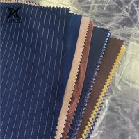 China Good Textured 150D Recycled Polyester RPET Herringbone Stripes Woolen Fabric for Hats for sale