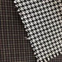 China Houndstooth Polyester Yarn Dyed Check Plaid Fabric 100% Polyester for School Uniform for sale