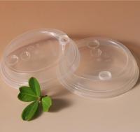 China 90mm Transparent Plastic Cup Lids - Screw-on & Snap-on Disposable Sealing Covers BPA-Free for sale