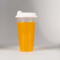 China 17 OZ 500ml Disposable PP Plastic Cups with Flat & Dome Lids - BPA-Free FDA Certified Round Beverage Containers for sale