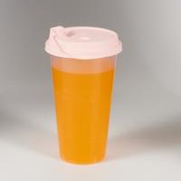 China 17 Oz Disposable Plastic PP Cup with Double-Wall Insulation - 90x145mm Round Clear Design with Flat & Dome Lid Options for sale