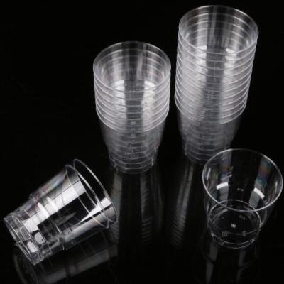 China 1.5 oz Transparent PS Plastic Cups - FDA & SGS Certified Disposable Drinkware 45×30×50mm for sale