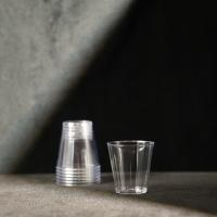 China Customized 2OZ PS Plastic Cups for Hot Cold Beverages Water Juice Wine FDA SGS Certified for sale