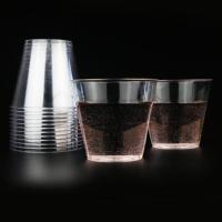 China Disposable 5OZ Transparent PS Plastic Cups FDA SGS Certified for Party Juice for sale