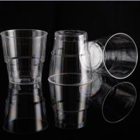 China FDA SGS Certified 180ML Round PS Plastic Cups for Juice Water Party 70x50x73mm for sale
